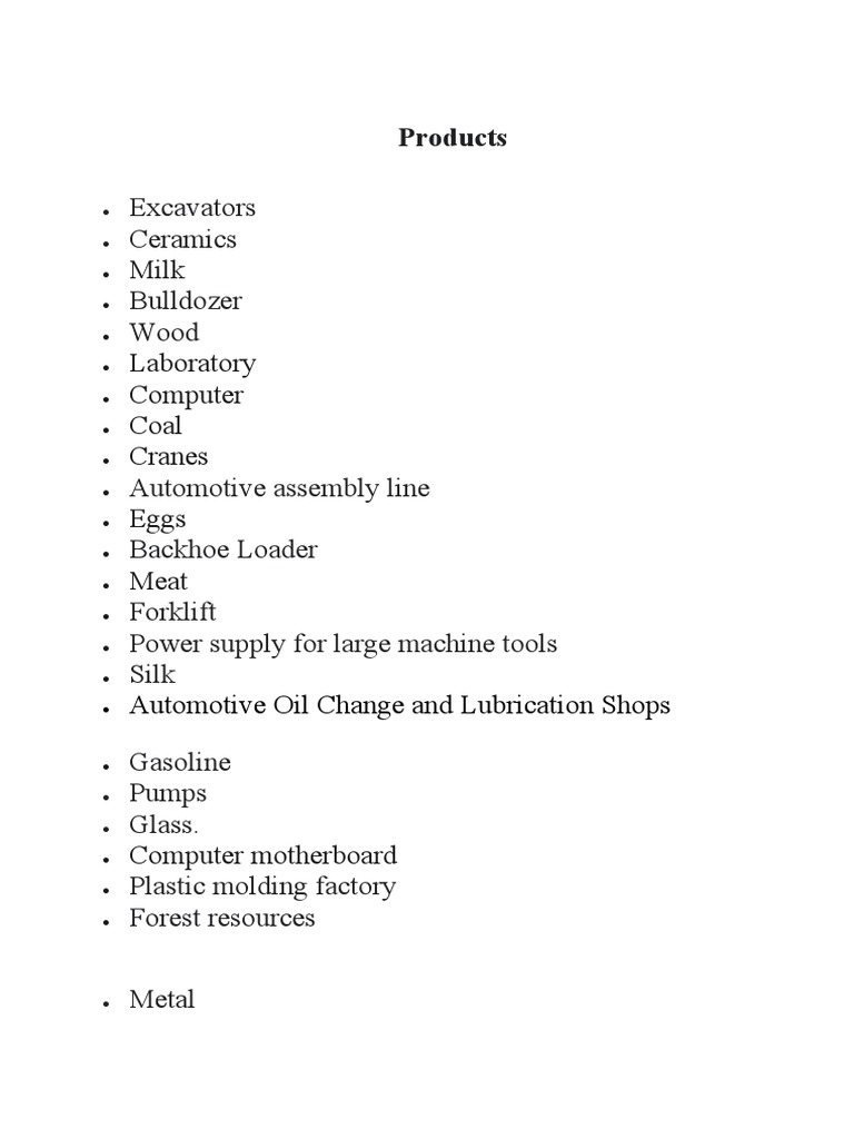 Product Classification Assignment Items | PDF