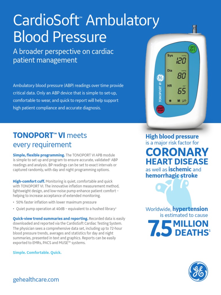 DCAR - Global - CardioSoft ABP v7 - TONOPORT VI - Sell Sheet ...