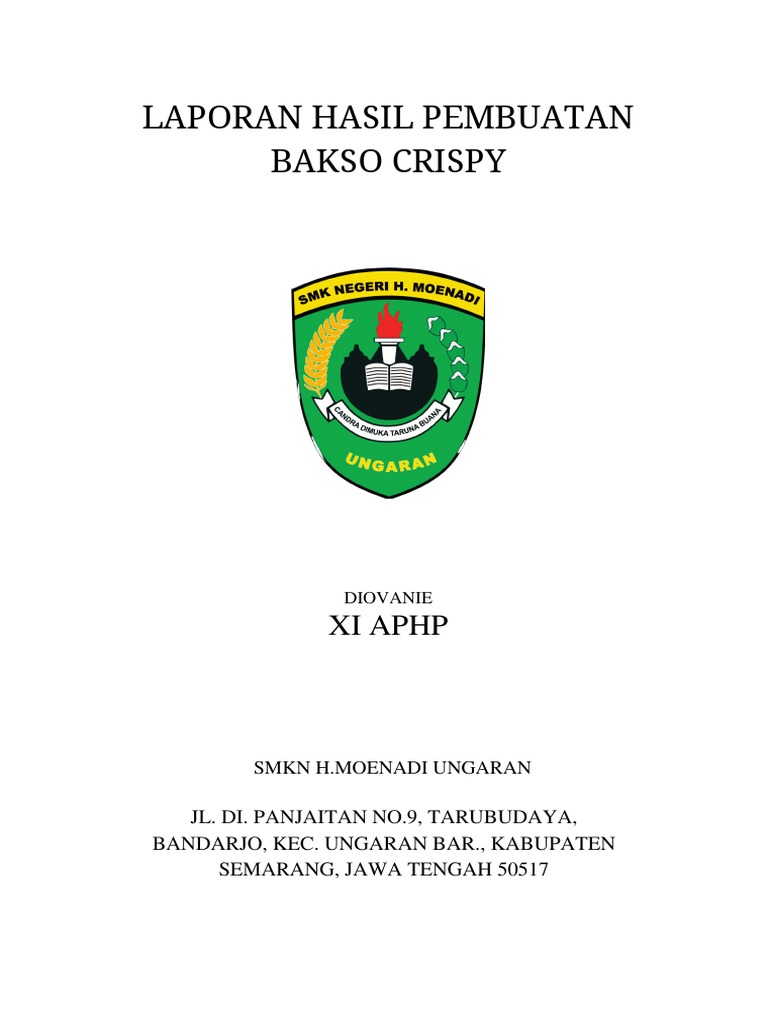 Laporan Hasil Pembuatan Bakso Crispy | PDF