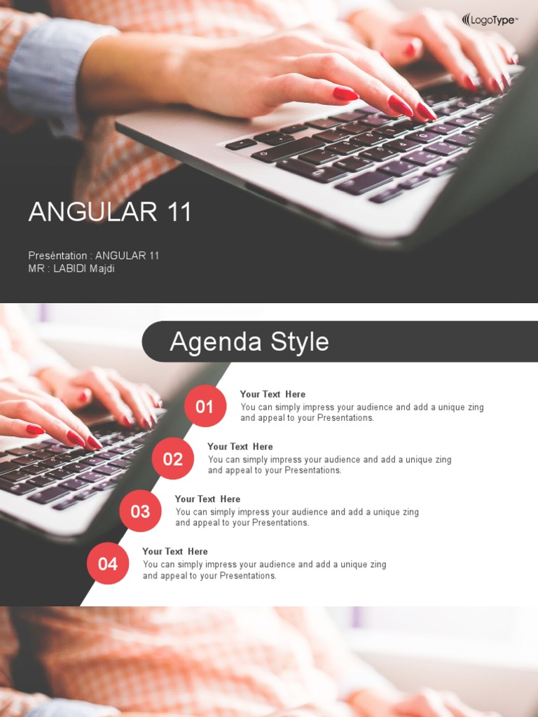 Typing On A Laptop PowerPoint Template | PDF | Career & Growth