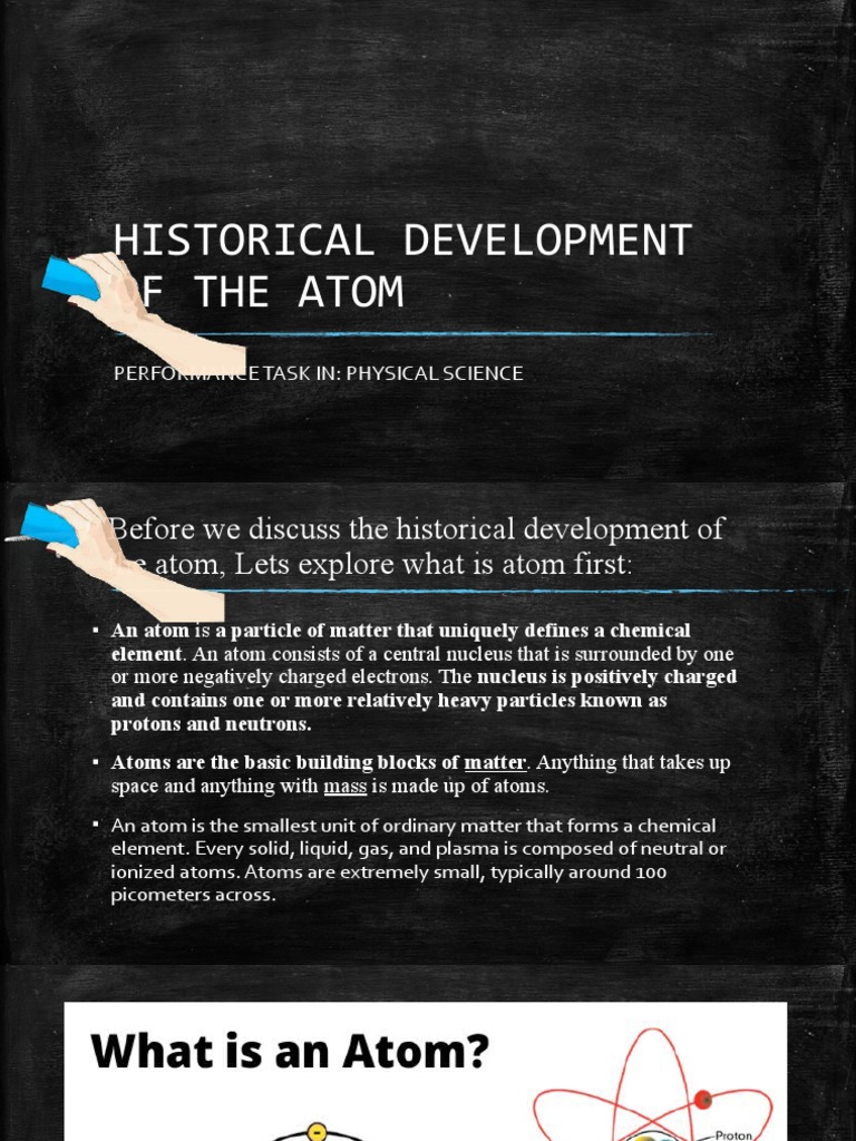 Historical Development of The Atom | PDF | Atoms | Matter
