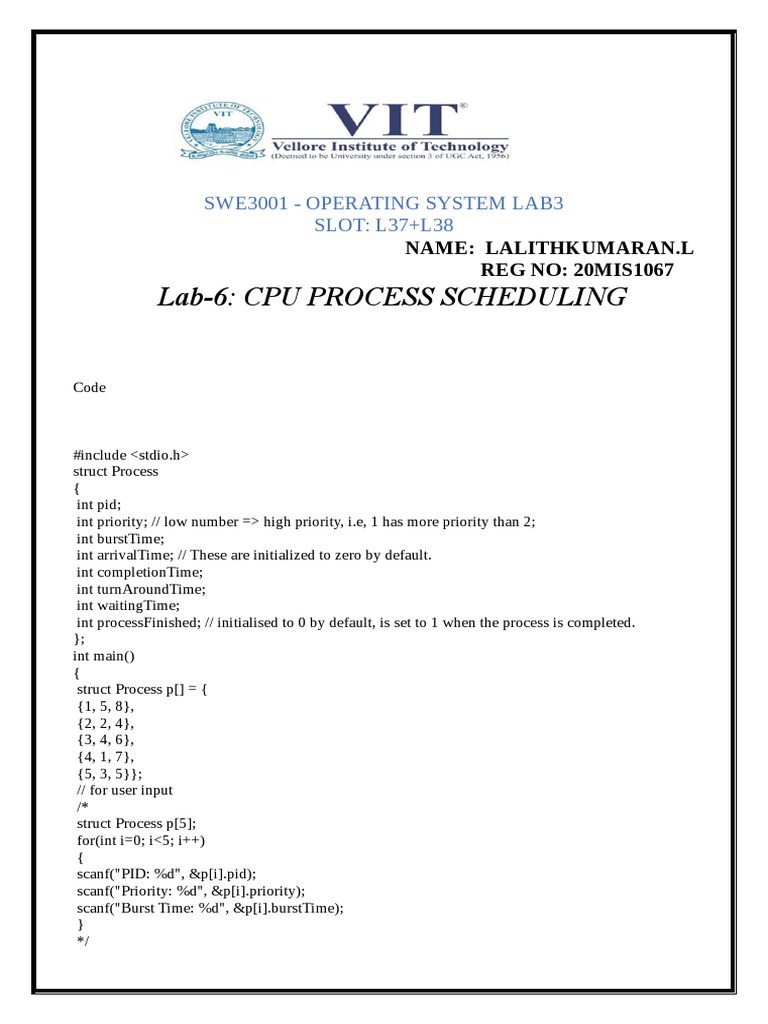 SJF Priority | Download Free PDF | Software | Computer Architecture