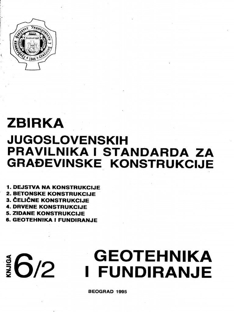 Zbirka Jugoslovenskih Pravilnika I Standarda Za Gradjevinske Konstrukcije | PDF