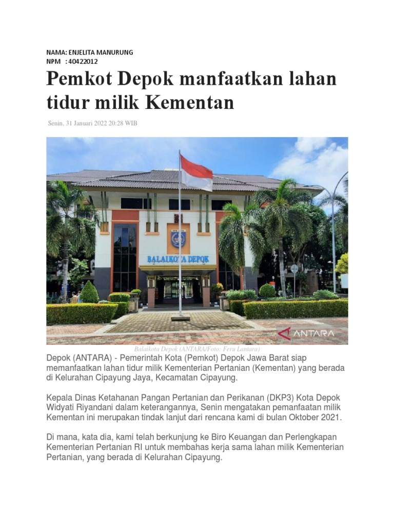 Enjelita Manurung - Tugas 3 Kasus Urban Farming. | PDF