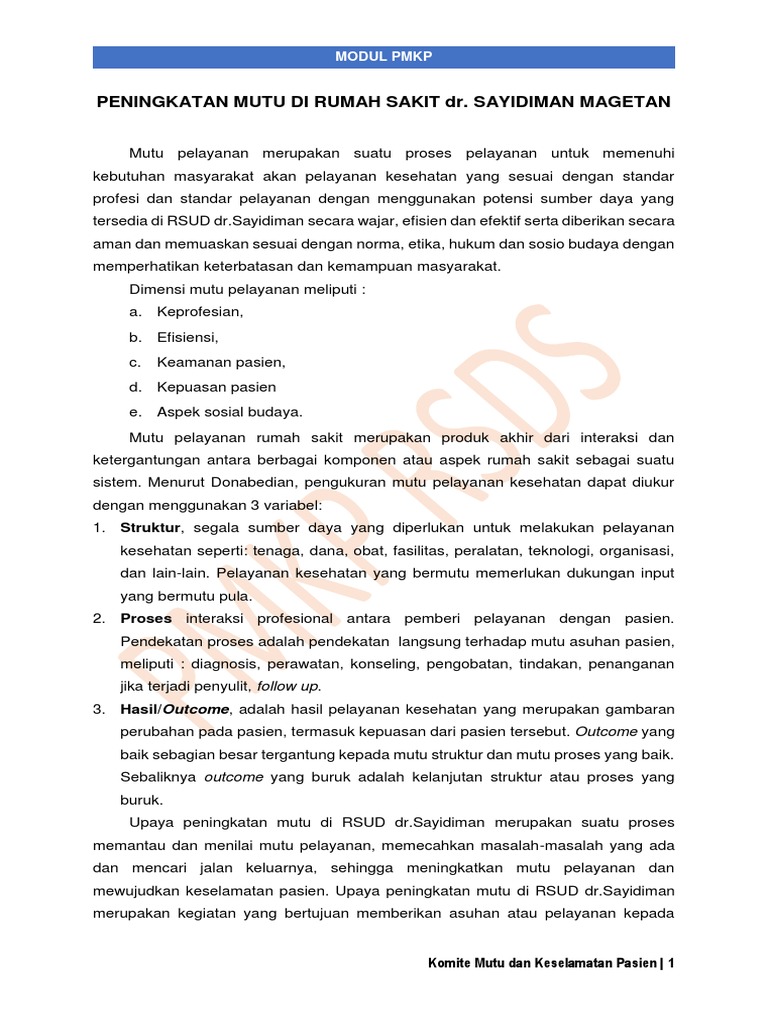Modul Peningkatan Mutu | PDF | Pengembangan Diri | Sains & Matematika