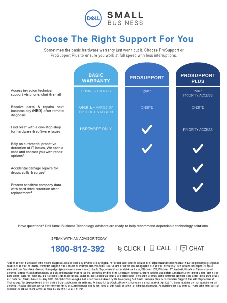 Dell Support Comparison Chart Revised | PDF | Solid State Drive | Dell