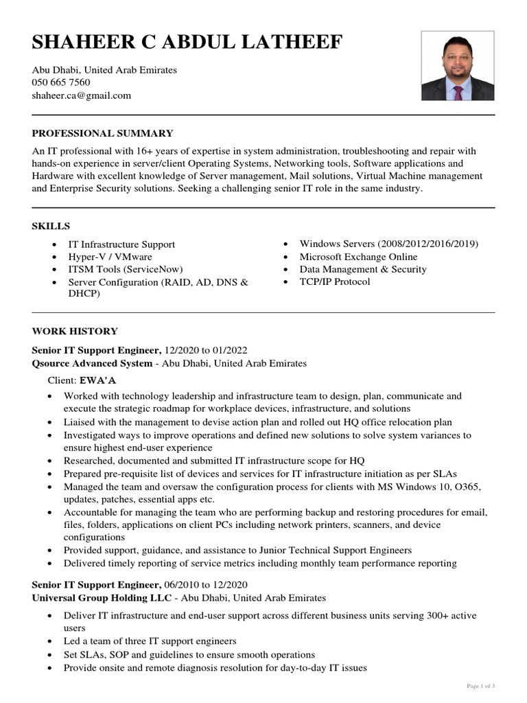Shaheer CV | PDF | Computer Network | Hyper V