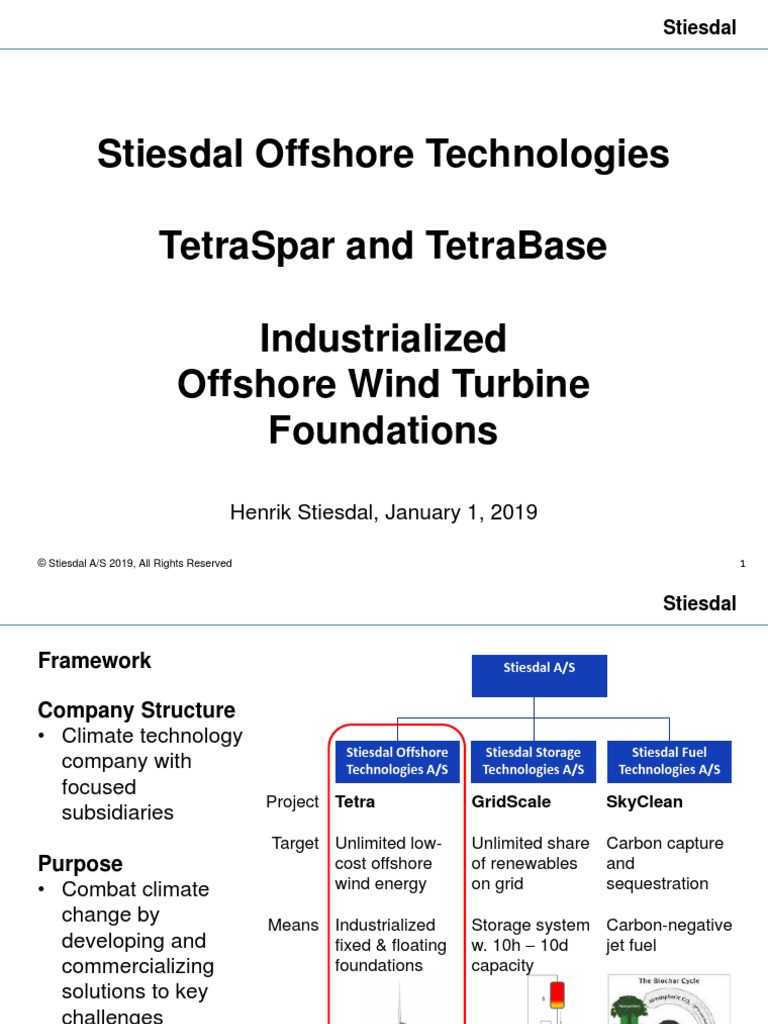 Stiesdal-Tetra-01 01 19 | PDF | Offshore Wind Power | Wind Power