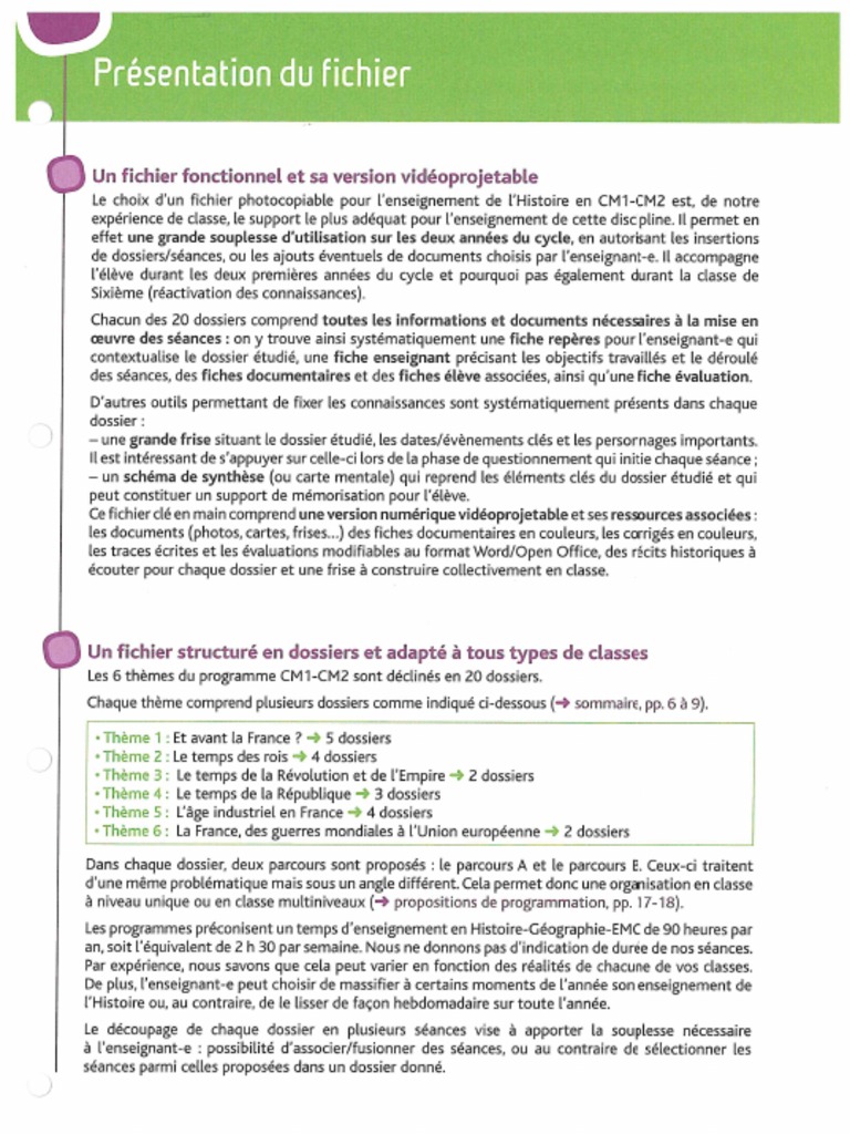 MDI C3 Histoire Partie | PDF