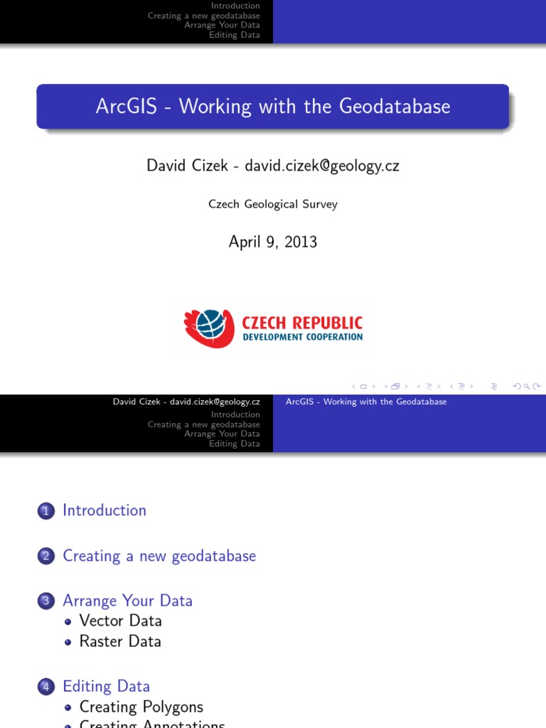 Arcgis Geodatabase | PDF | Arc Gis | Geographic Data And Information