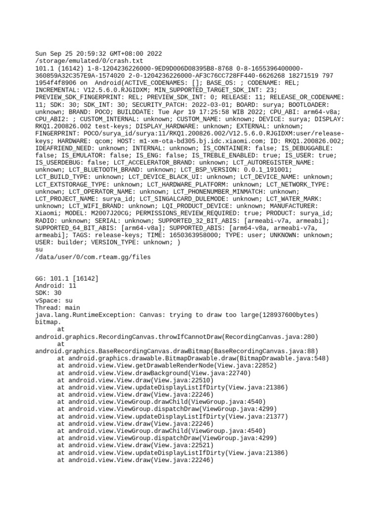 Crash | Download Free PDF | Java (Programming Language) | Android (Operating System)