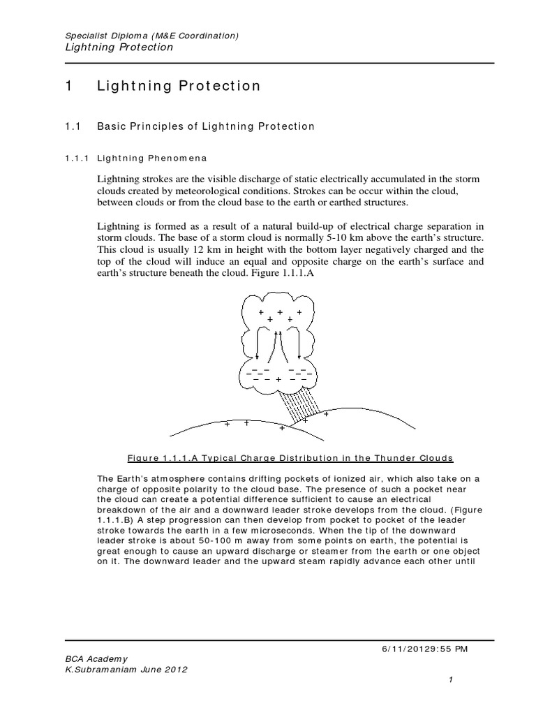ME 102 - Lightning Protection - L1 KS | PDF | Lightning | Cloud