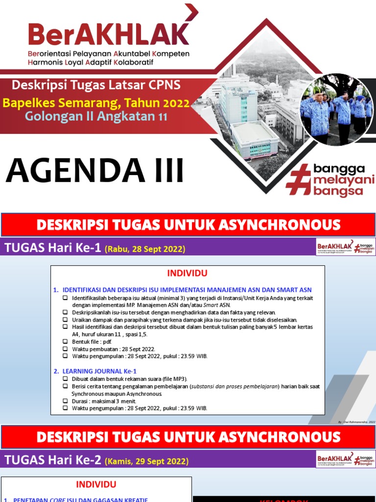 Tugas Agenda 3 Latsar CPNS 2022 | PDF
