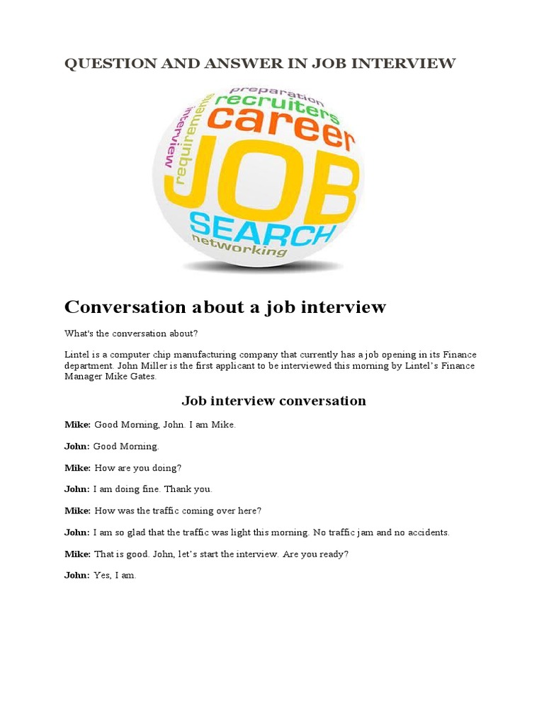 Materi Job Interview 2 | Download Free PDF | Job Interview | Cognitive Science