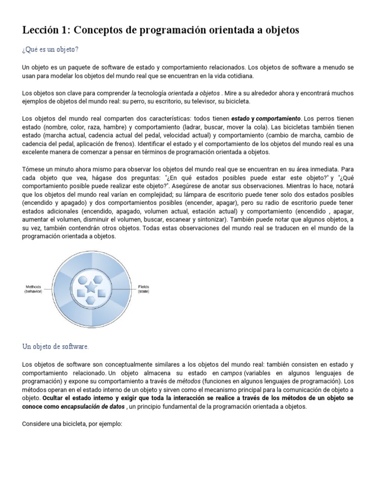 Java Pdf Objeto Informática Herencia Programación Orientada A Objetos
