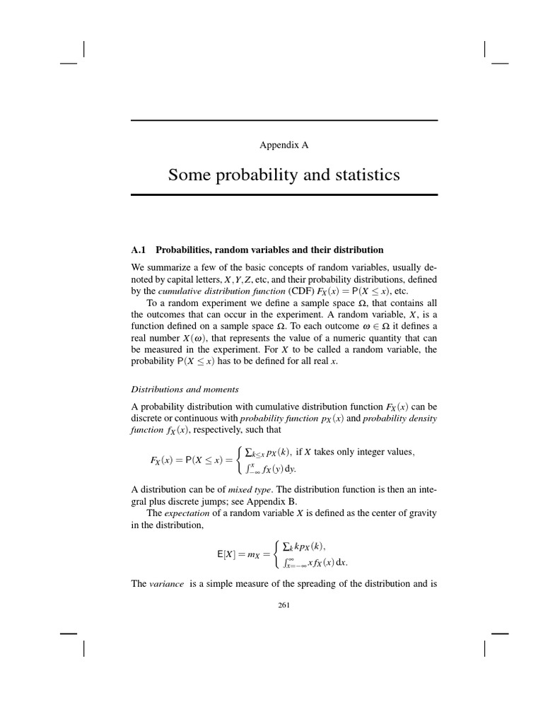 SSP4SE Appa | Download Free PDF | Probability Distribution | Random Variable