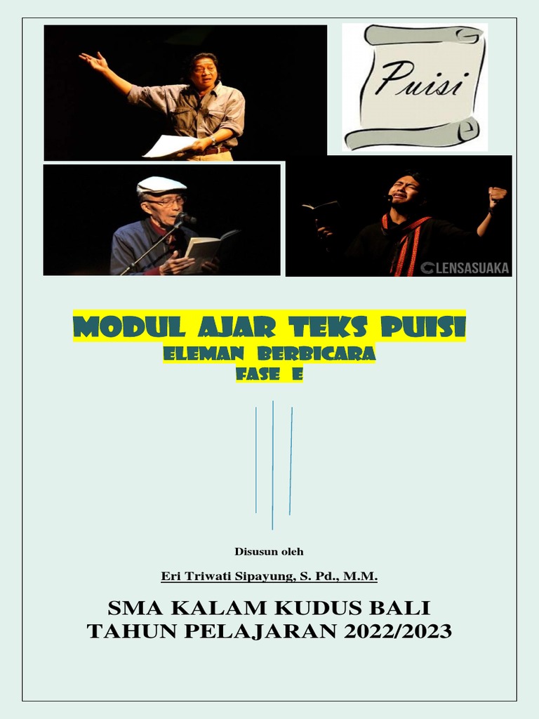 Modul Ajar Teks Puisi | PDF