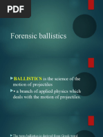 Forensic Ballistic Notes | PDF | Firearms | Cartridge (Firearms)