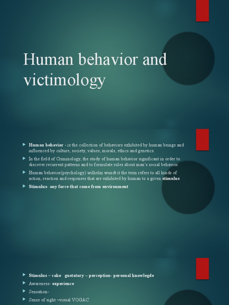 Human Behavior | PDF | Mental Disorder | Senses