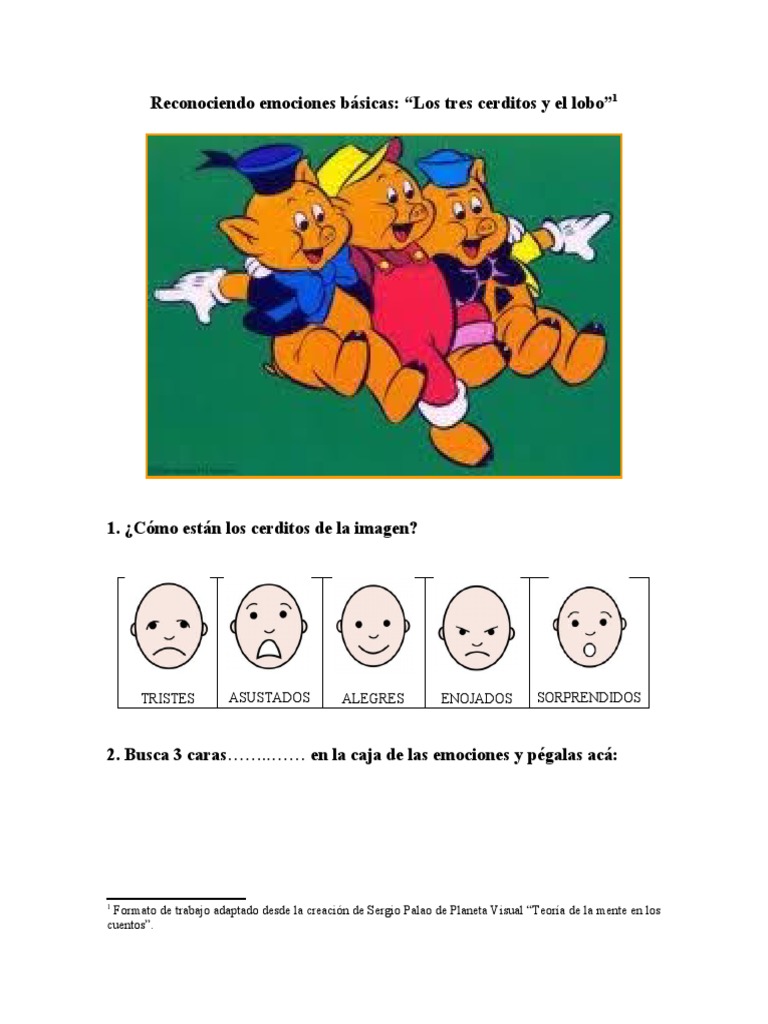 Guía de Comprensión Los Tres Cerditos | PDF