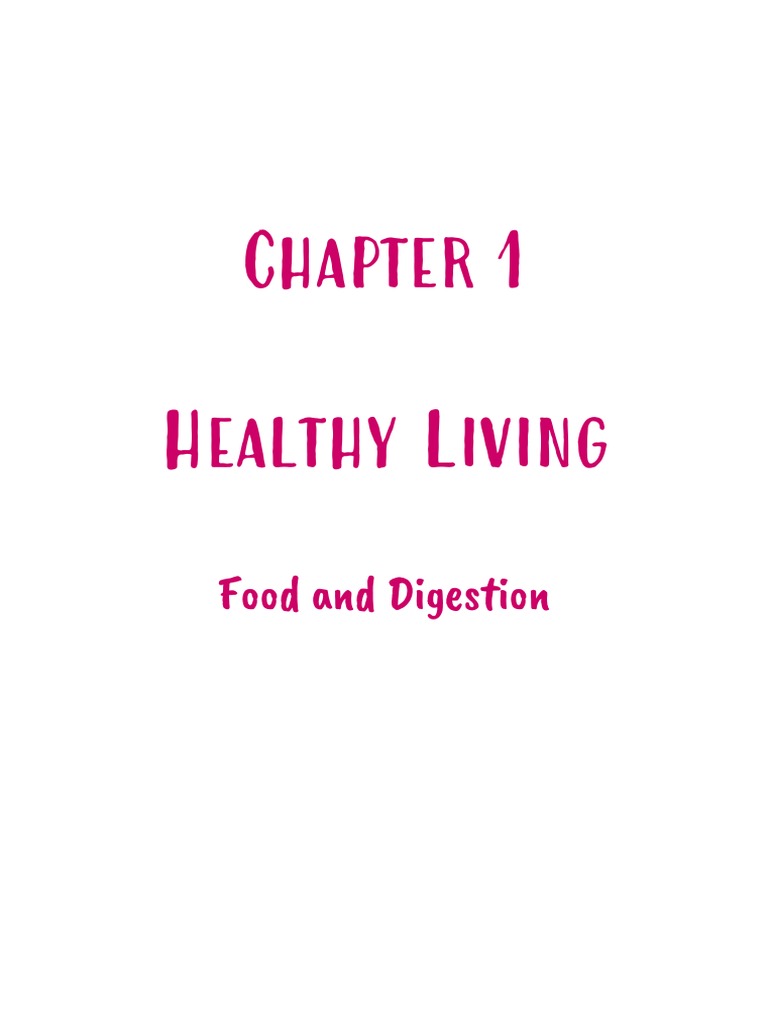Chapter 1 - Food and Digestion Notes | PDF | Lifestyle
