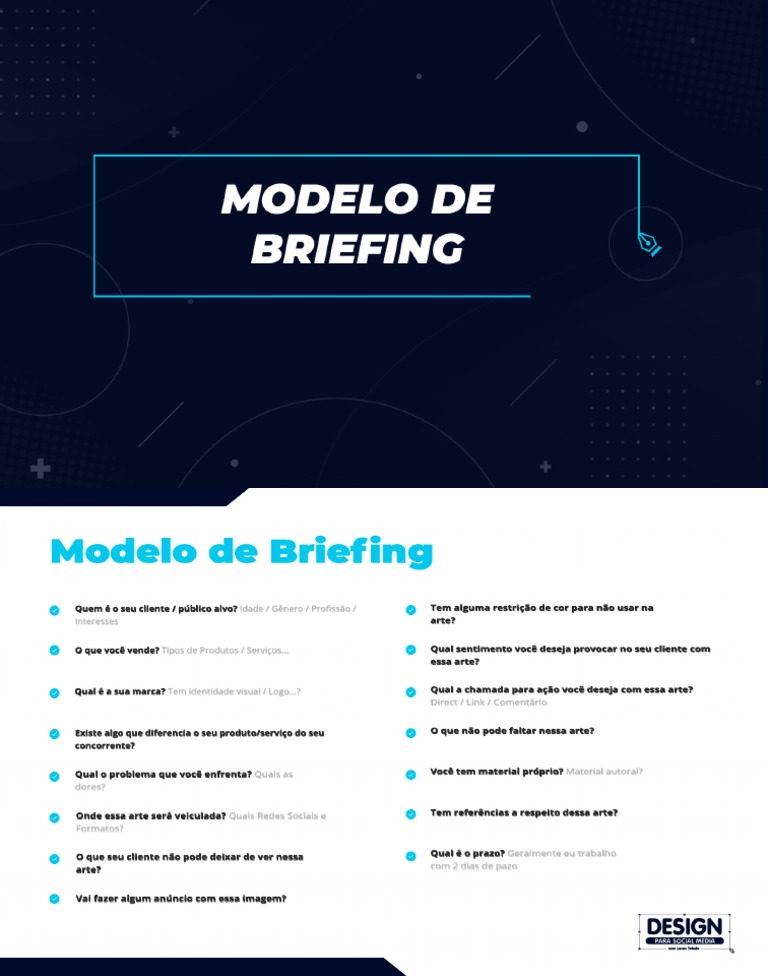 M5 - Aula 1 - Modelo de Briefing | PDF