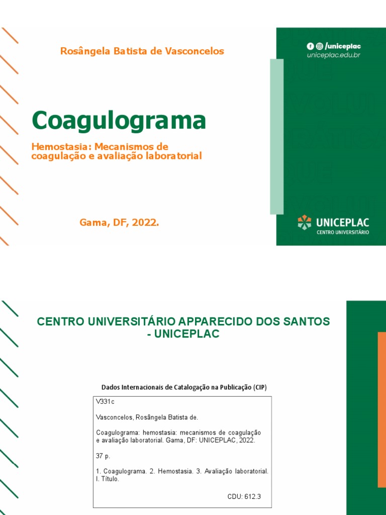 Coagulograma | PDF | Hemostasia | Coagulação