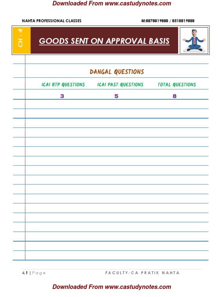 Goods Sent on Approval Basis Explained | PDF | Profit (Economics) | Sales