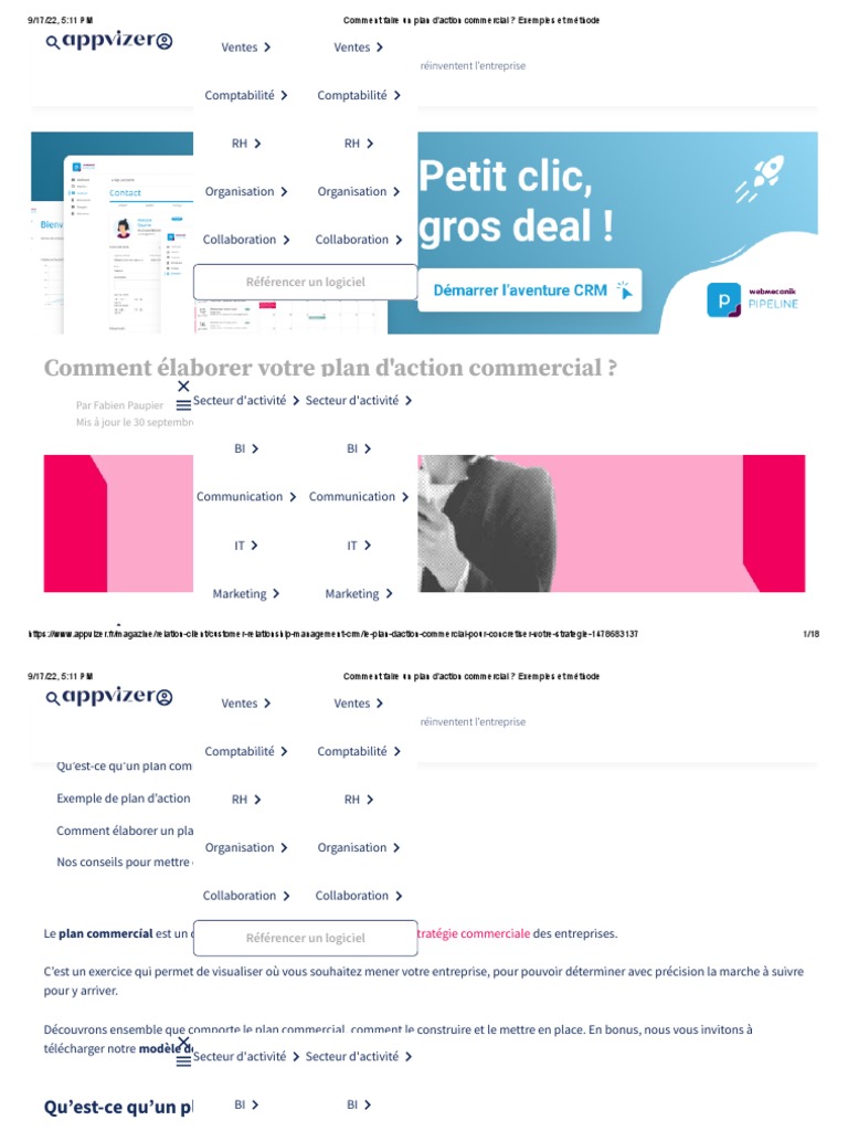 Comment Faire Un Plan D'action Commercial - Exemples Et Méthode | PDF ...