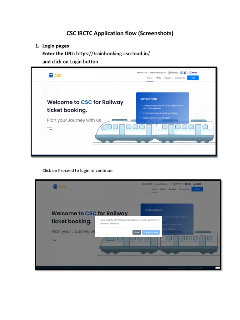 Irctc Booking Process | PDF | Internet | World Wide Web