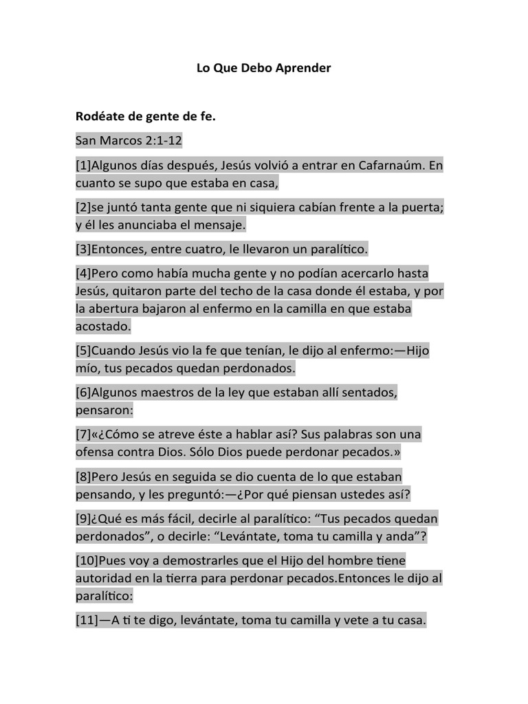 Lo Que Debes Aprender | PDF | Jesús | Pecado Lo Que Debes Aprender | PDF | Jesús | Pecado