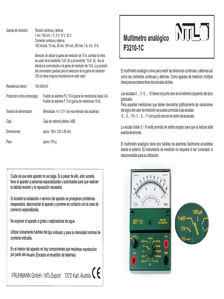 P3210-1C Manual | PDF | Corriente eléctrica | Fusible (Eléctrico)