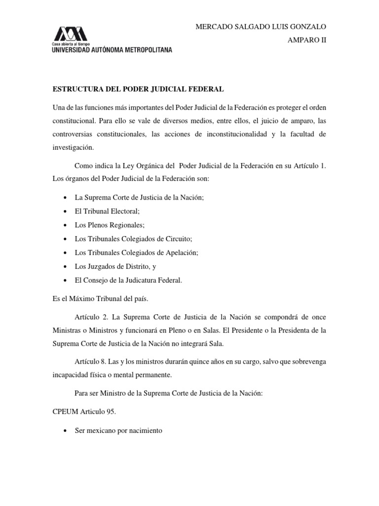 Estructura Del PJF | PDF | Esfera pública | Justicia