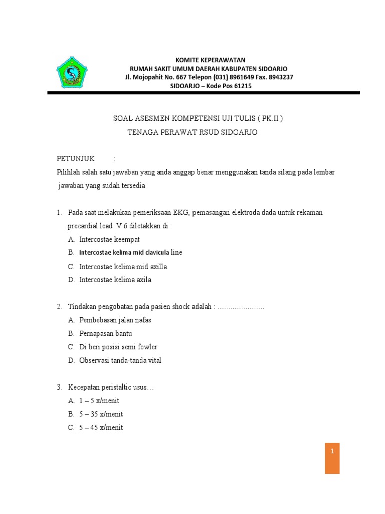 SOAL PK II Fiks | PDF