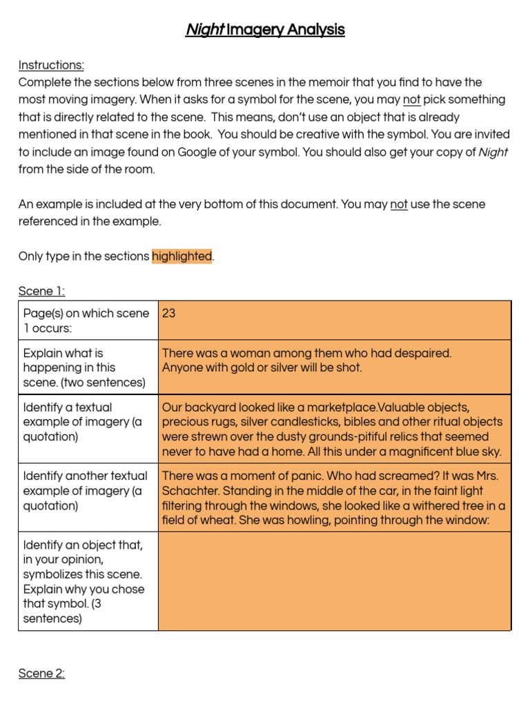 Night Imagery Analysis | PDF
