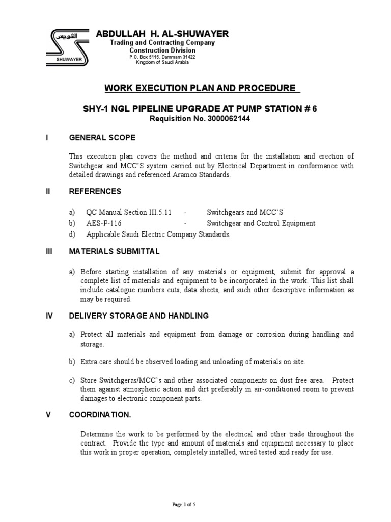 SWGR & MCC, 9611 | PDF | Relay | Volt