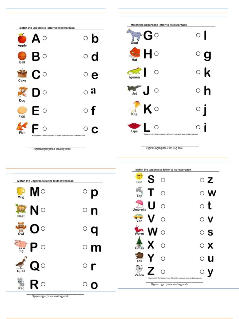 Alphabet Matching | PDF