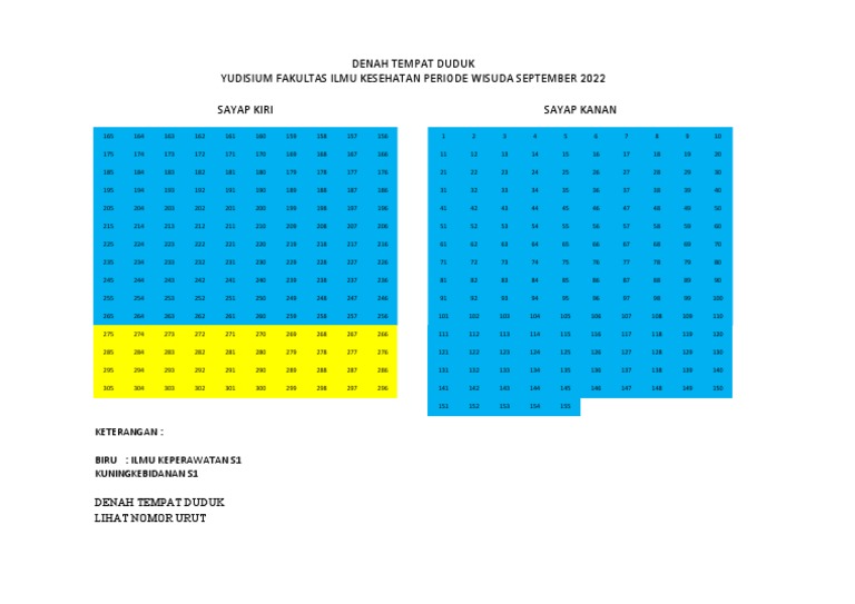 Denah Tempat Duduk | PDF