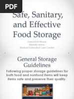 Standard Operating Procedures: Food Storage & Leftovers | PDF | Food ...