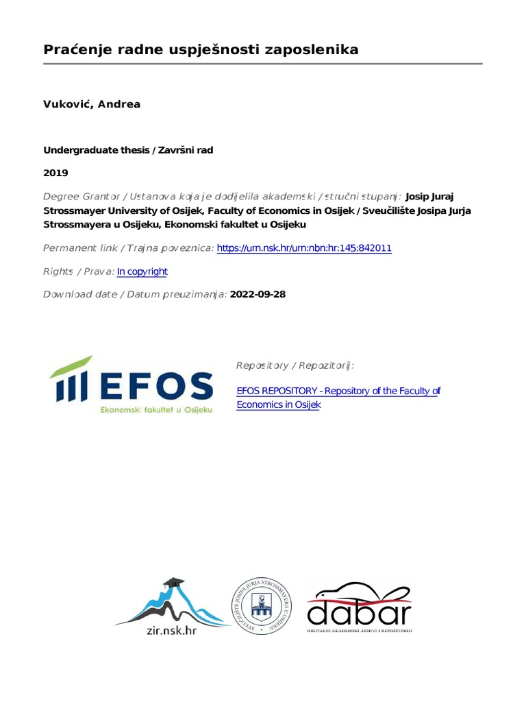 Andrea Vukovic Zavrsni Rad | PDF