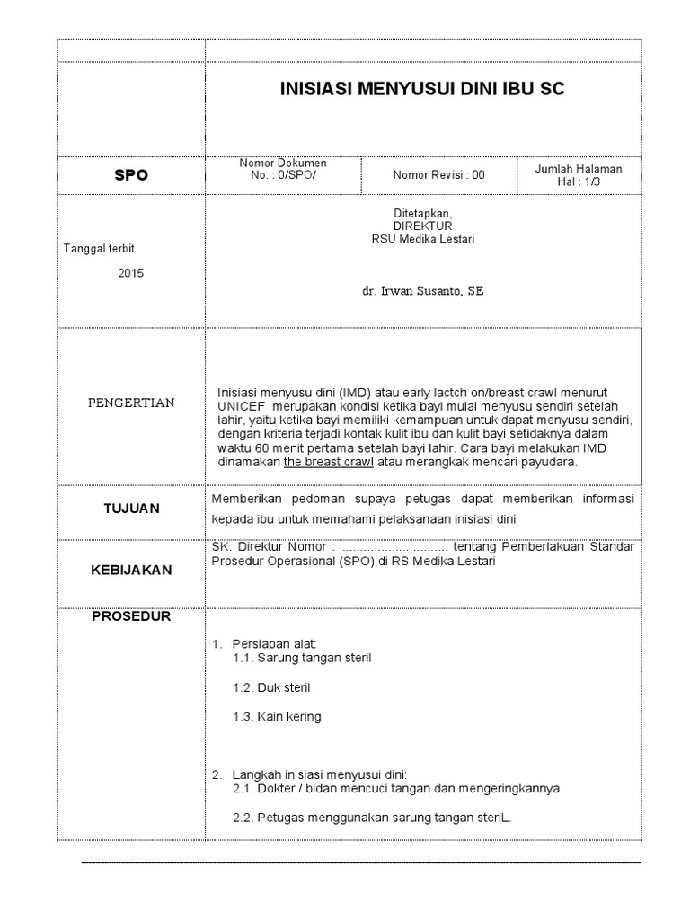 Spo Imd Ibu SC | PDF