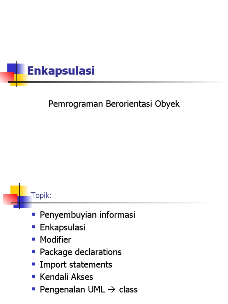 Enkapsulasi | PDF | Komputer