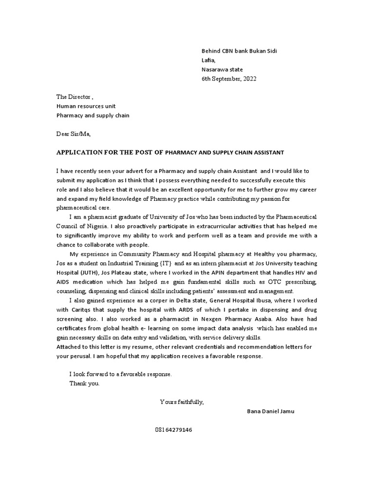 Human Resource Cover Letter | PDF
