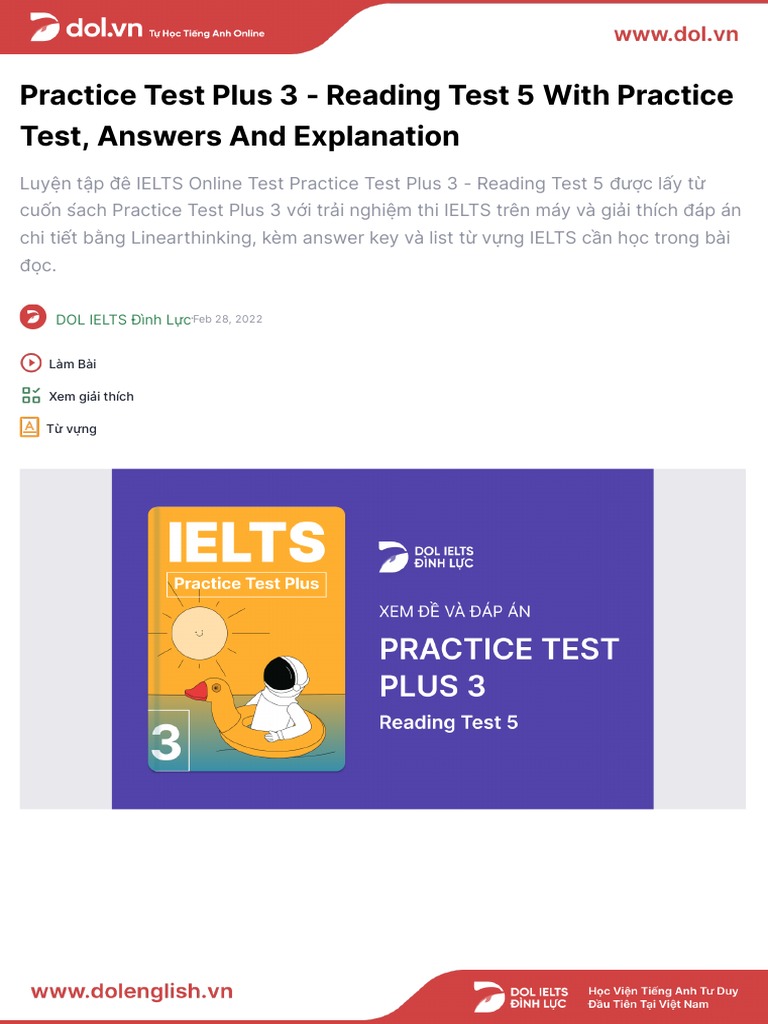 PTP3 - Reading Test 5 | PDF | Coral Reef | Science