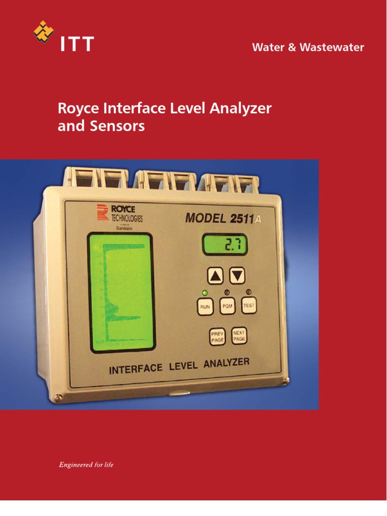 Royce Interface Level Analyzer and Sensors: Water & Wastewater | PDF ...