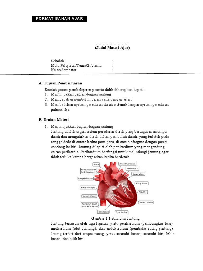 Format Bahan Ajar Pertemuan 3-4 | PDF