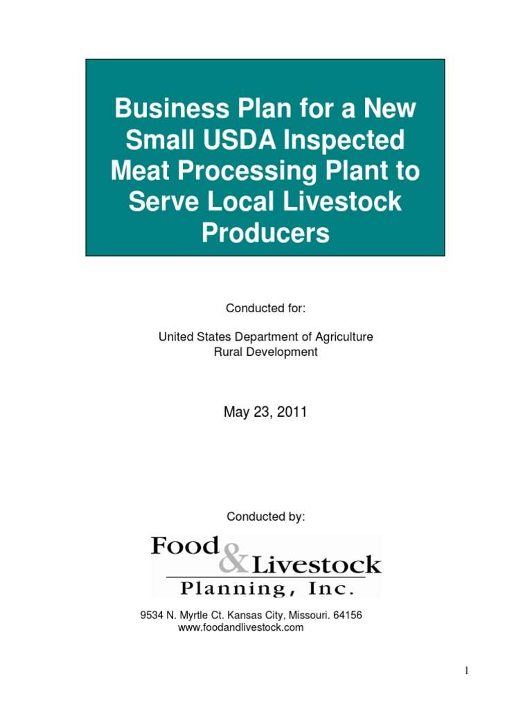 Generic Meat Plant Business Plan | PDF | Sewage Treatment | Beef