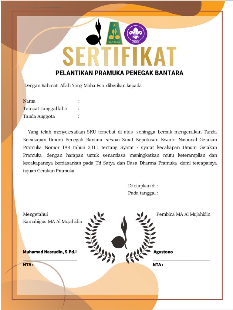 Sertifikat Bantara | PDF