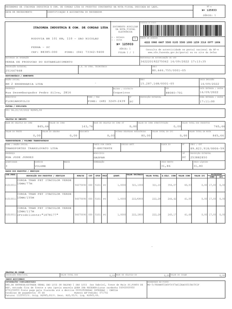Proc Nfe | PDF | Recibo | Documentos empresariais