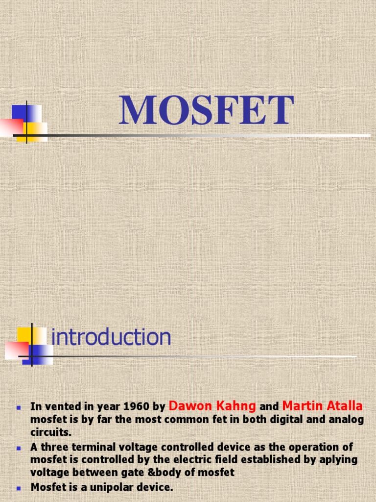 Mosfet | PDF | Mosfet | Field Effect Transistor